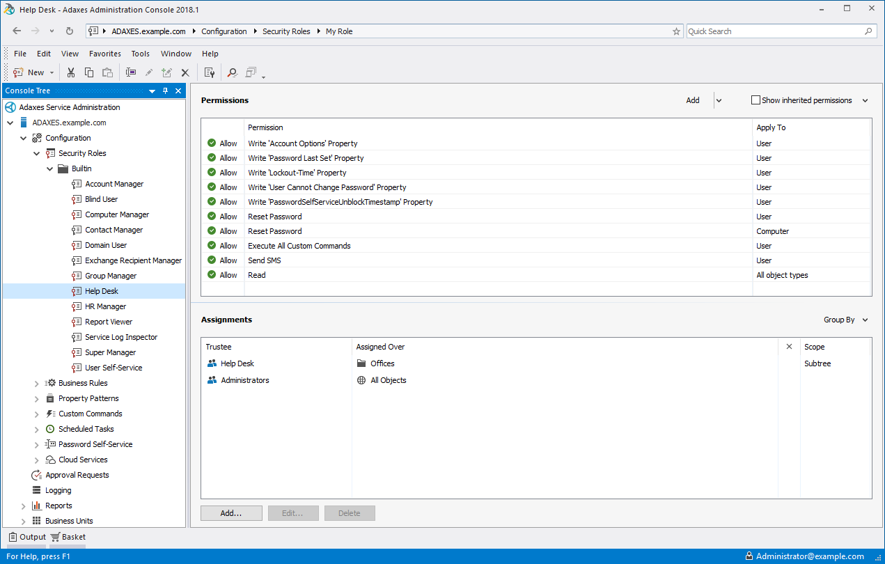 Adaxes - Active Directory Role-Based Security | Armstrong