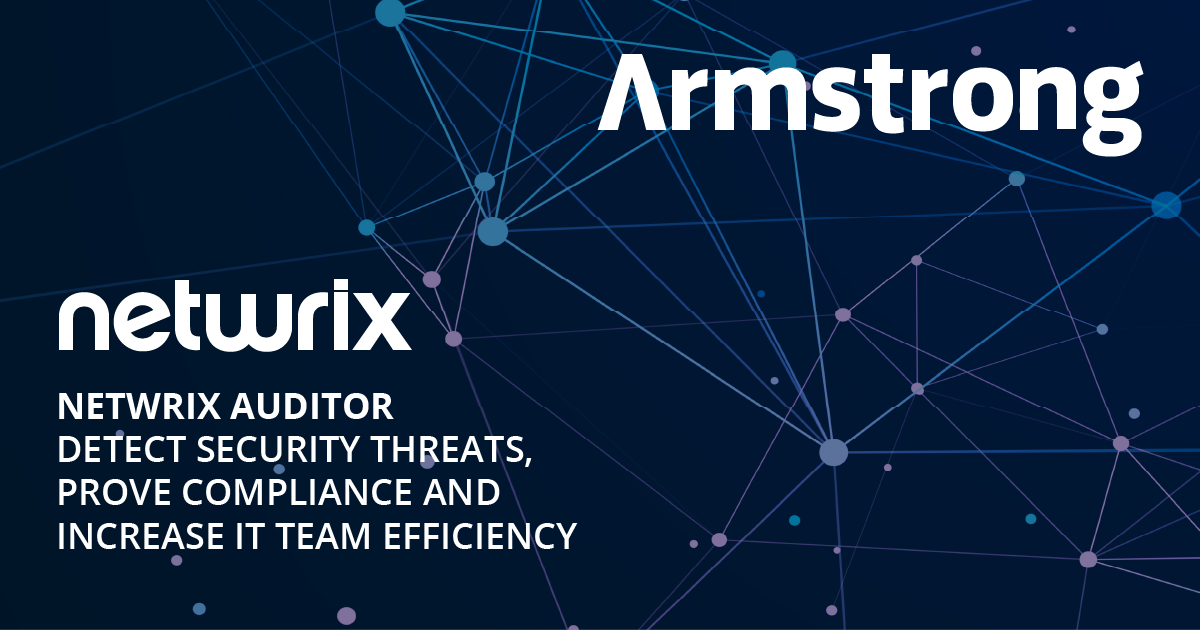 Netwrix Auditor - Data Security Platform | Armstrong
