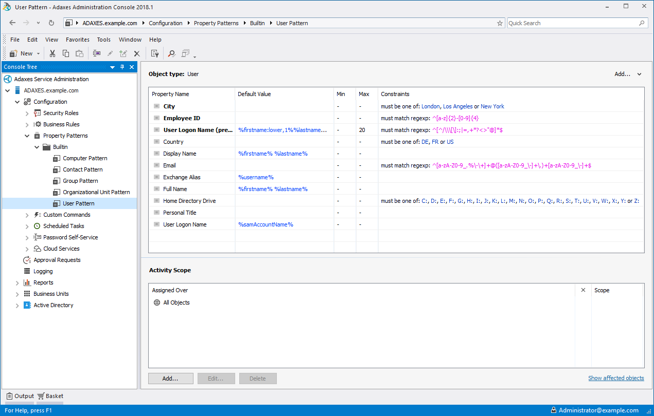 Adaxes Screenshots and Images | Armstrong