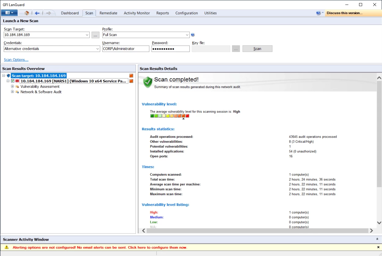 GFI LanGuard - Vulnerability Scan & Patch Management | Armstrong