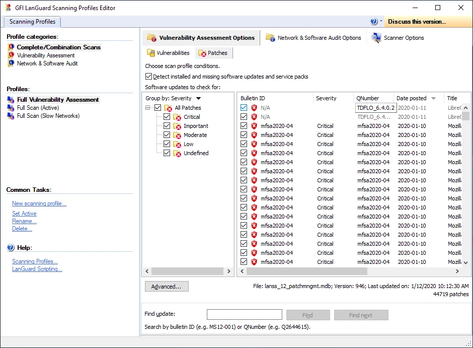 GFI LanGuard - Vulnerability Scan & Patch Management | Armstrong