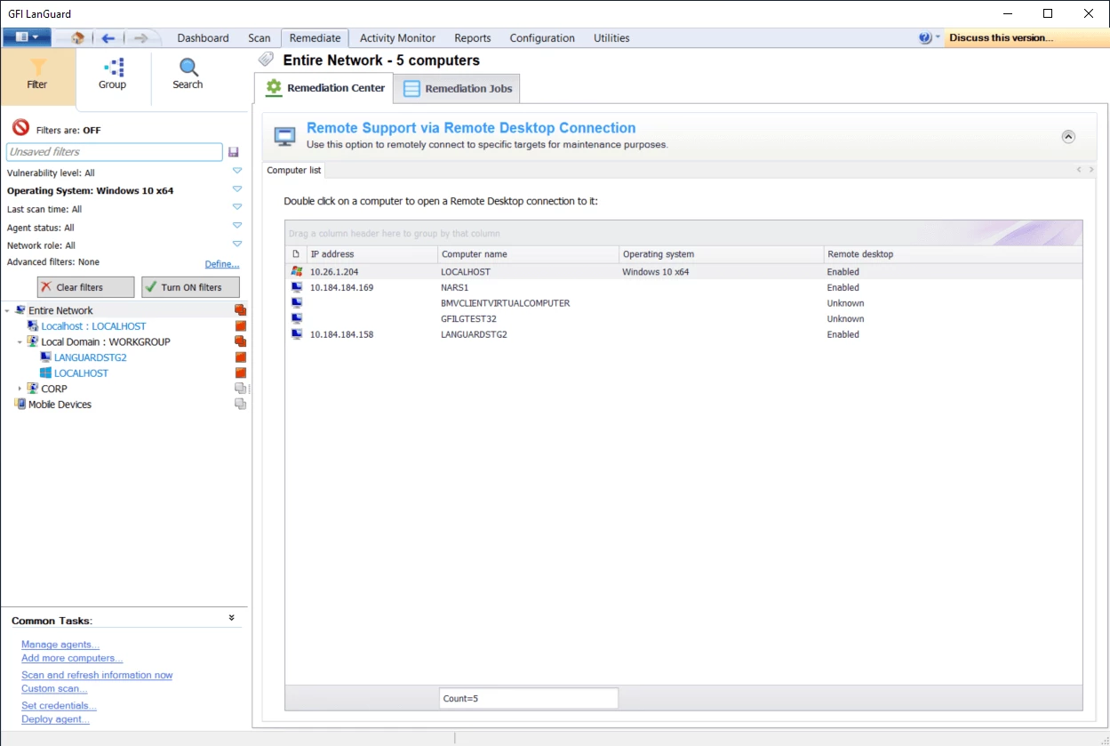 GFI LanGuard - Vulnerability Scan & Patch Management | Armstrong